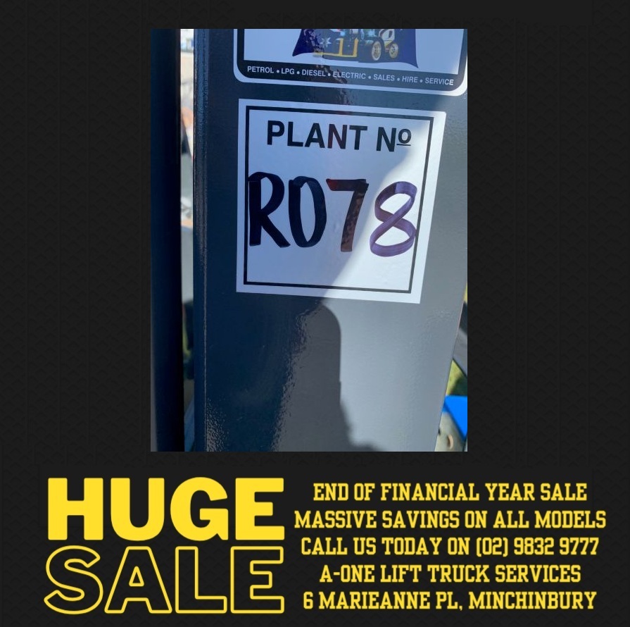 FORKLIFT – KOMATSU FB18M-12 ELECTRIC (R078) - A-One Lift Trucks Sydney